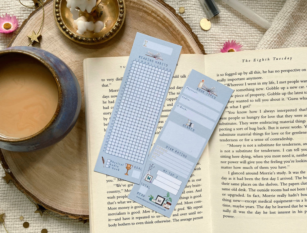 Reading Habits Tracker Bookmark – The Curious Cactus